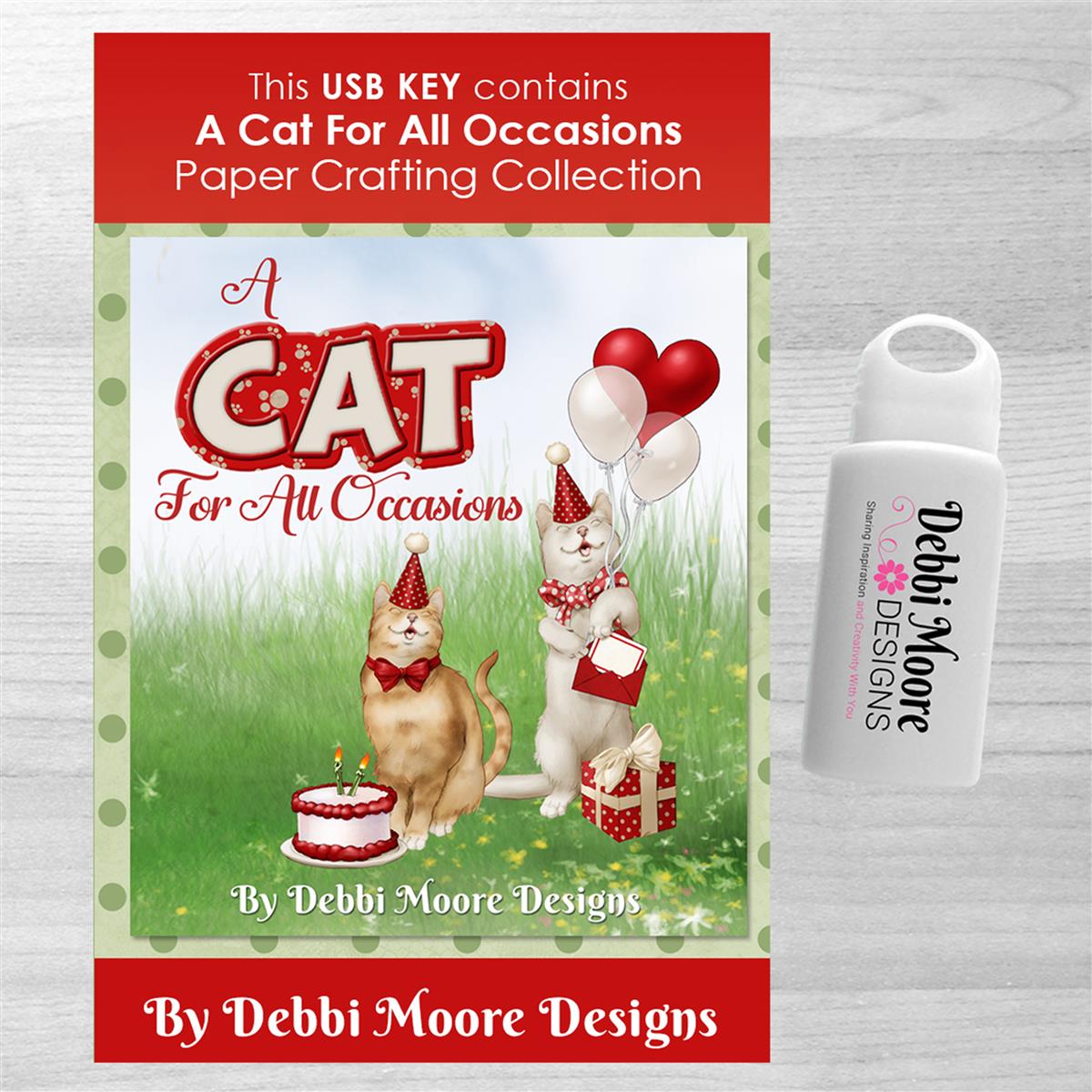 Debbi Moore Designs - A Cat for All Occasion USB Key with Over 2000 ...