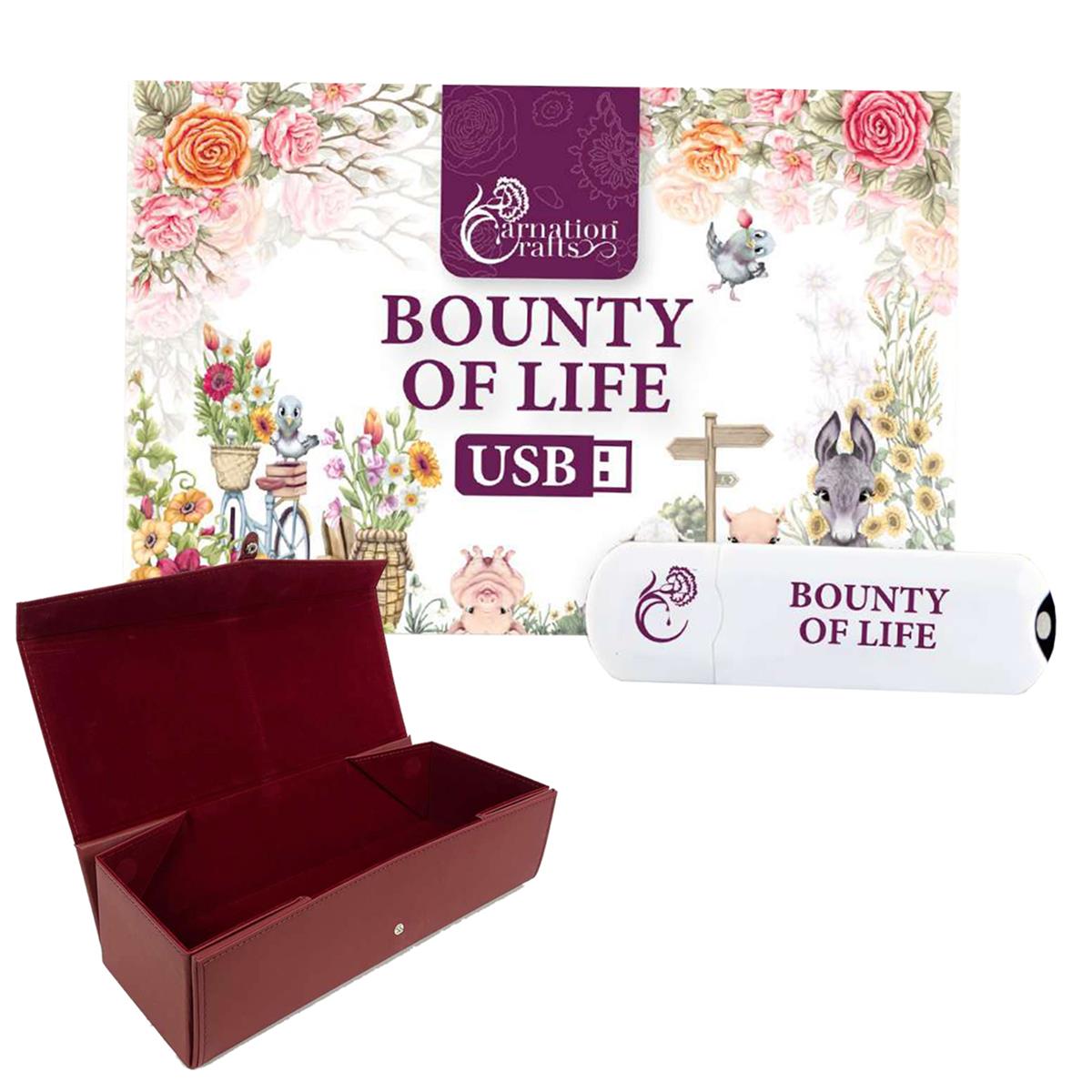 Carnation Crafts Bounty Of Life USB with FREE USB & Craft Storage Box ...