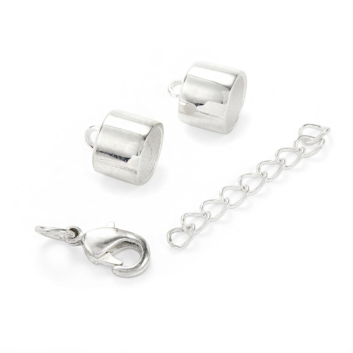 Silver Plated Base Metal Findings Pack, 4 pcs | JewelleryMaker