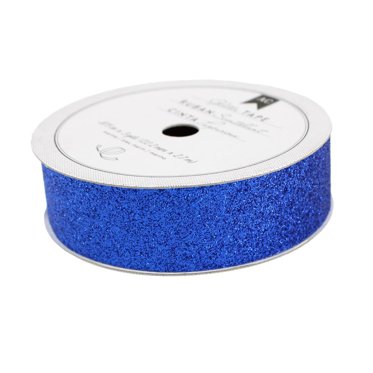 American Crafts - Glitter Tape - Marine- 0.875 - 3 Yards | HobbyMaker