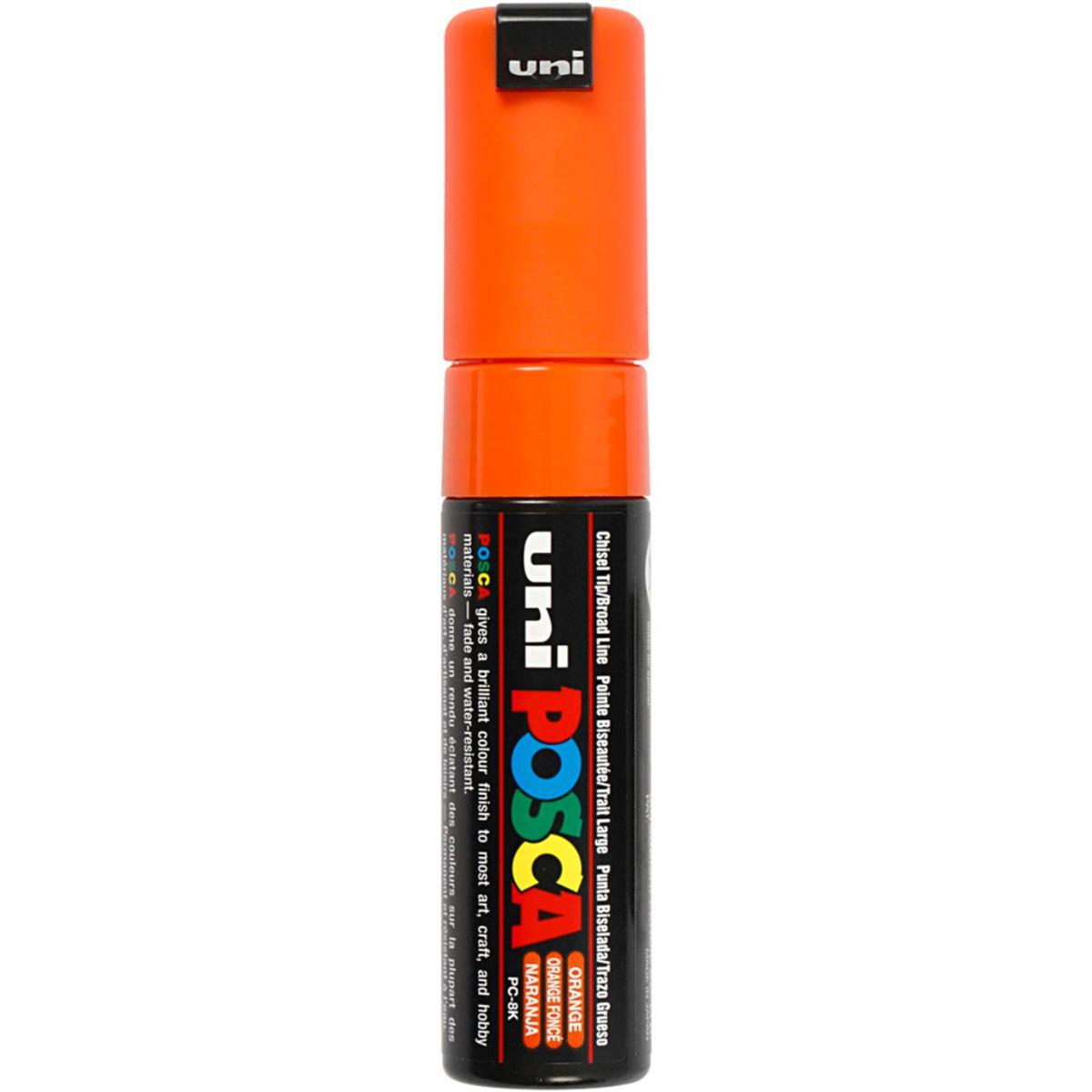 Posca Marker, orange, no. PC-8K, line 8 mm, 1 pc | HobbyMaker