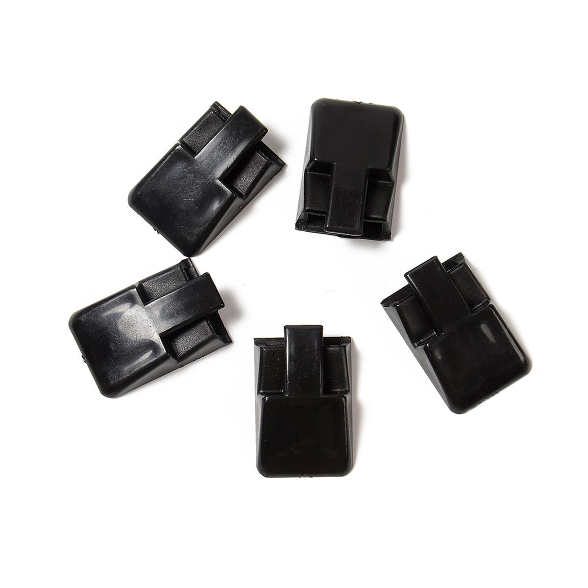 Black Plastic Ring Stands, Approx 2.5x1.6x1cm, 5pcs | JewelleryMaker
