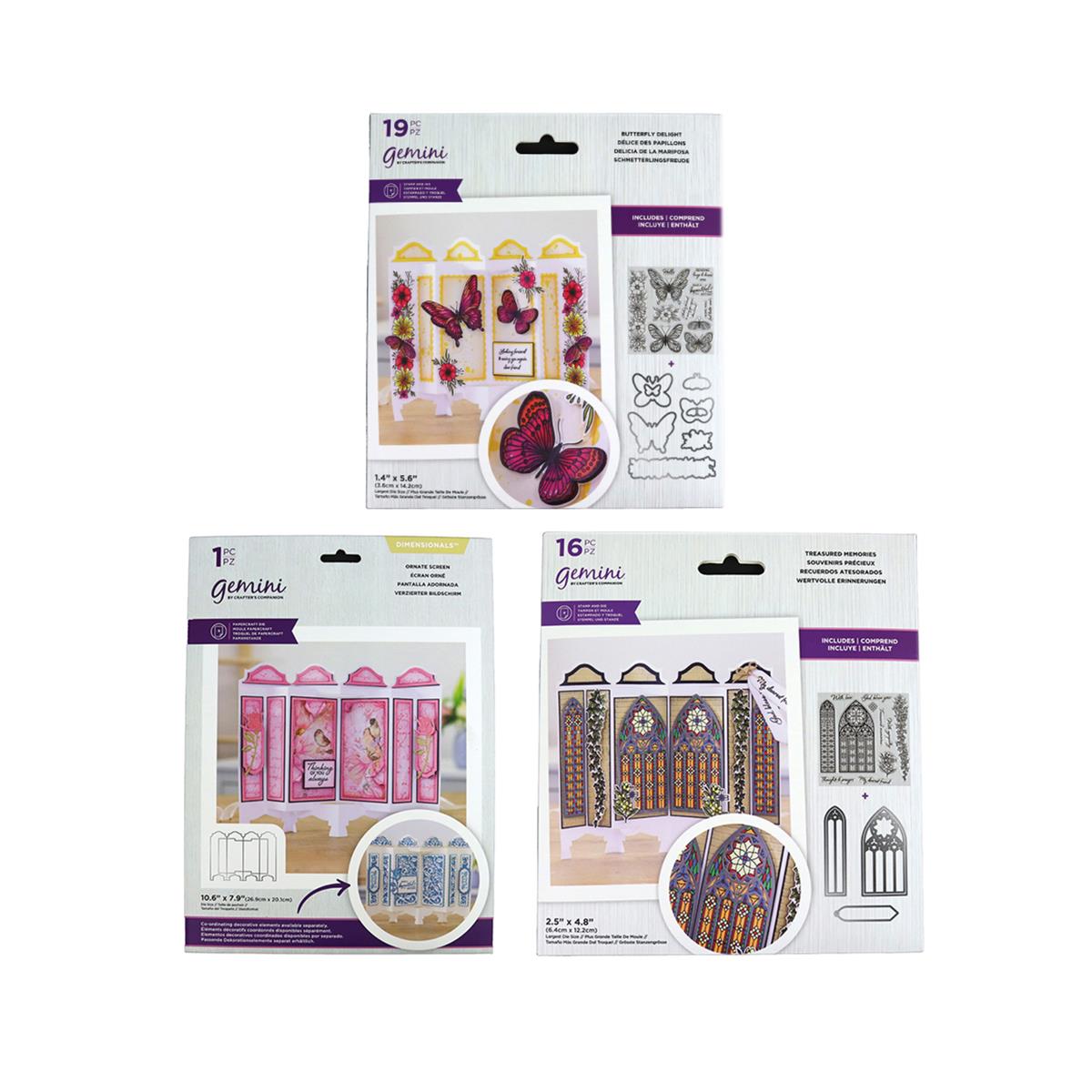 Gemini Dimensionals Ornate Screen Panel Dies 26PC Mini Collection ...