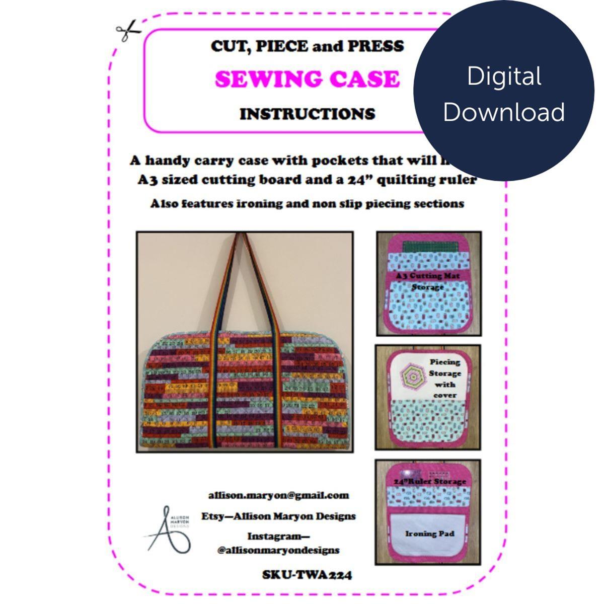 Allison Maryon's Cut, Piece and Press Sewing Case Instructions & Iron ...