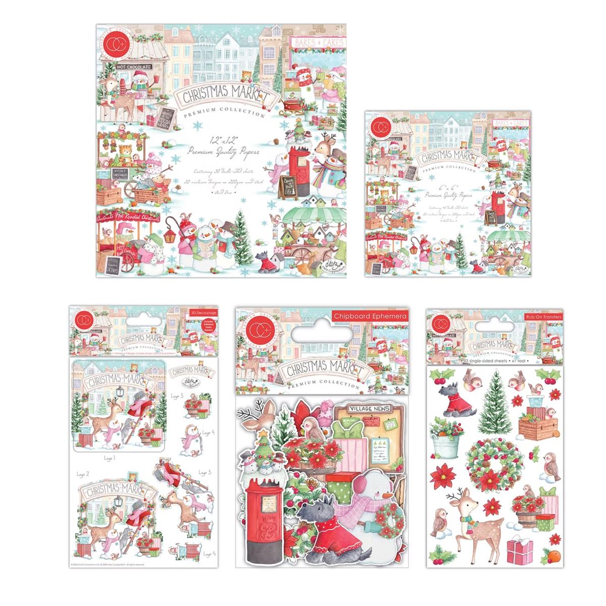 Craft Consortium - The Christmas Market Collection - inc;12x12 & 6x6 ...
