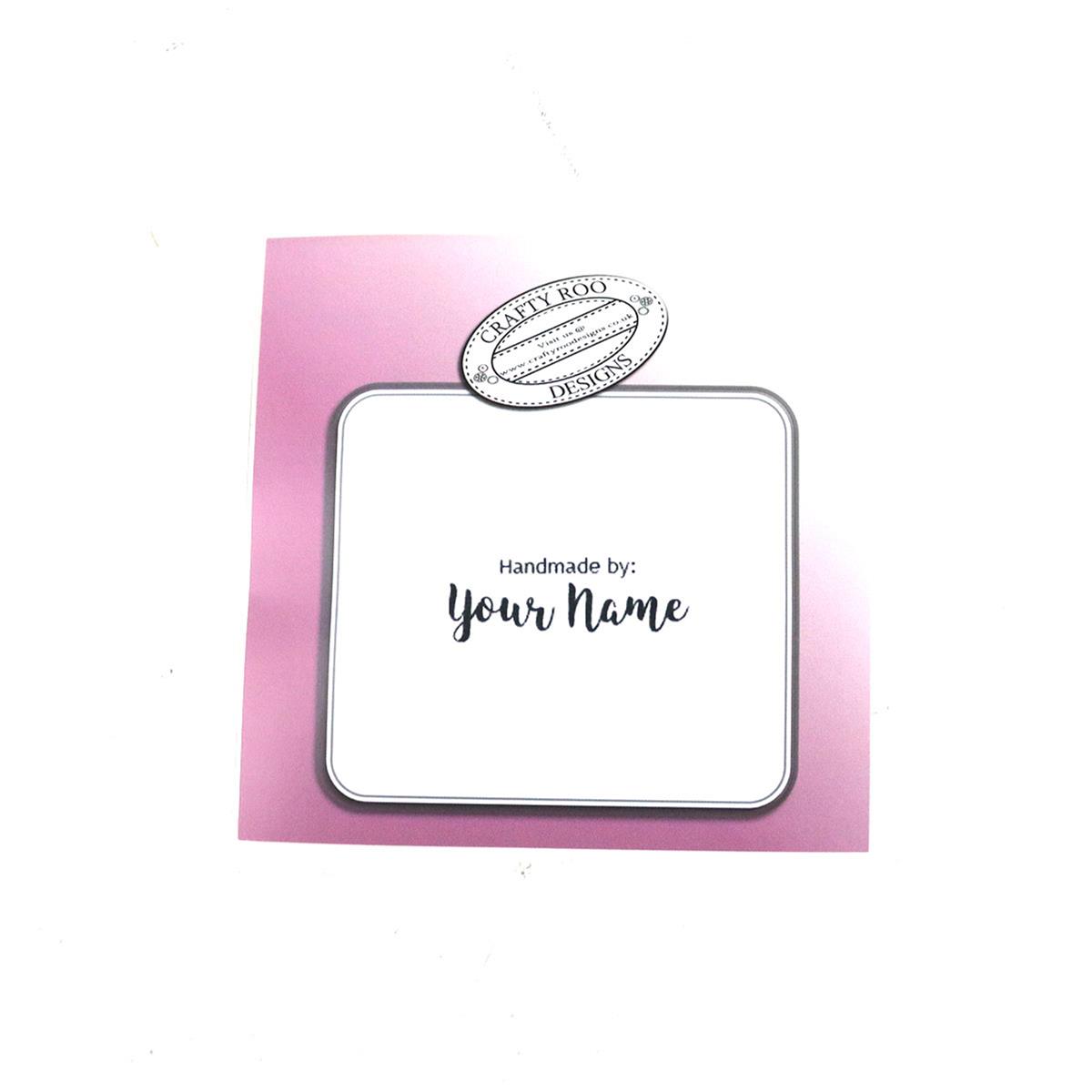 Crafty Roo Designs Plain Personalised Stamp | HobbyMaker