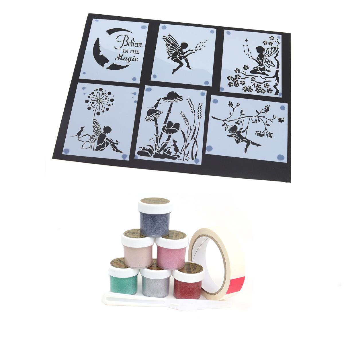 Fairy Garden Stencil & Paste Kit | HobbyMaker