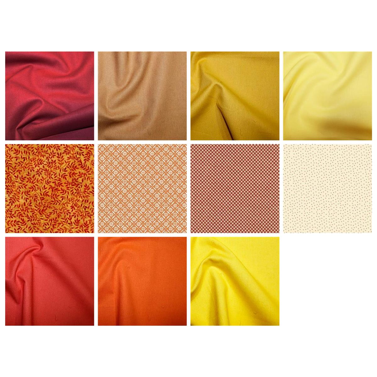 A Positive Perspective Red and Yellow Fabric Quilt Bundle (9m ...