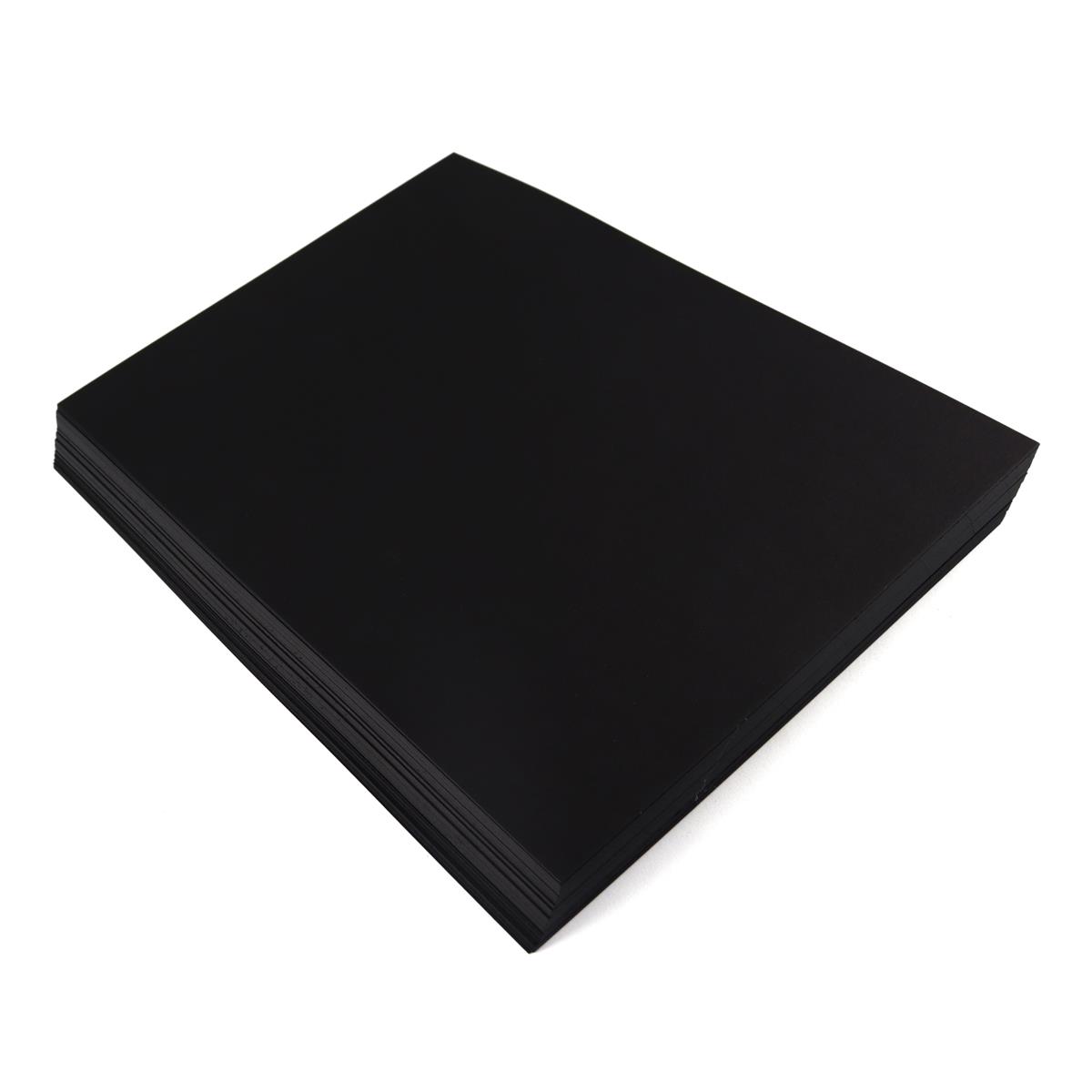 Paper Dienamics Simply Black A4 Card - 50 Sheet Pack - 350gsm | HobbyMaker