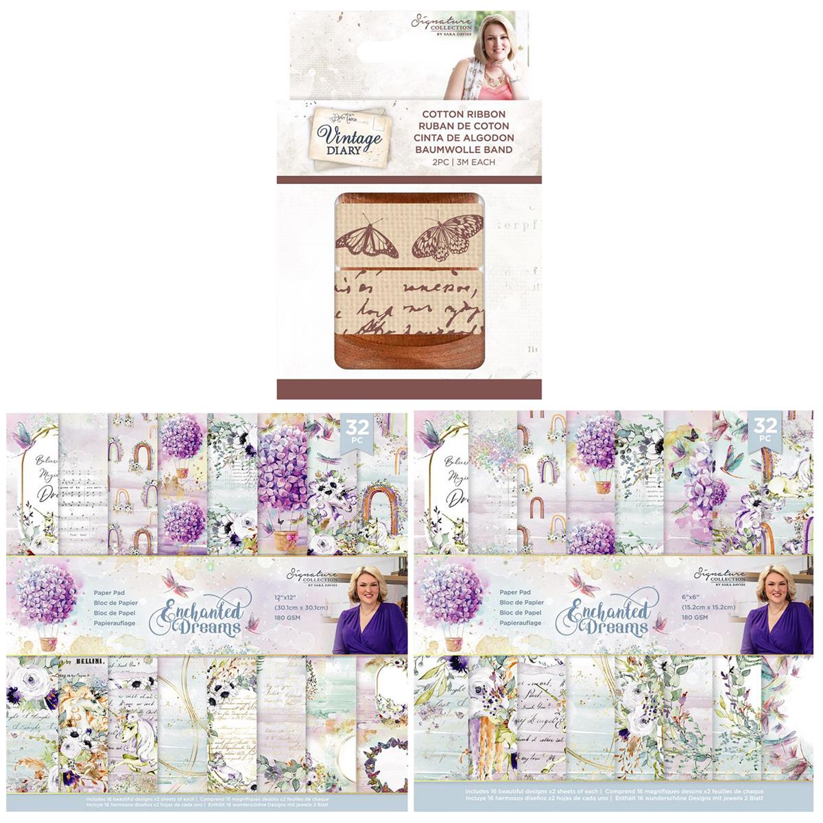 Sara Signature Enchanted Dreams Paper Pads & Sara Signature Vintage ...