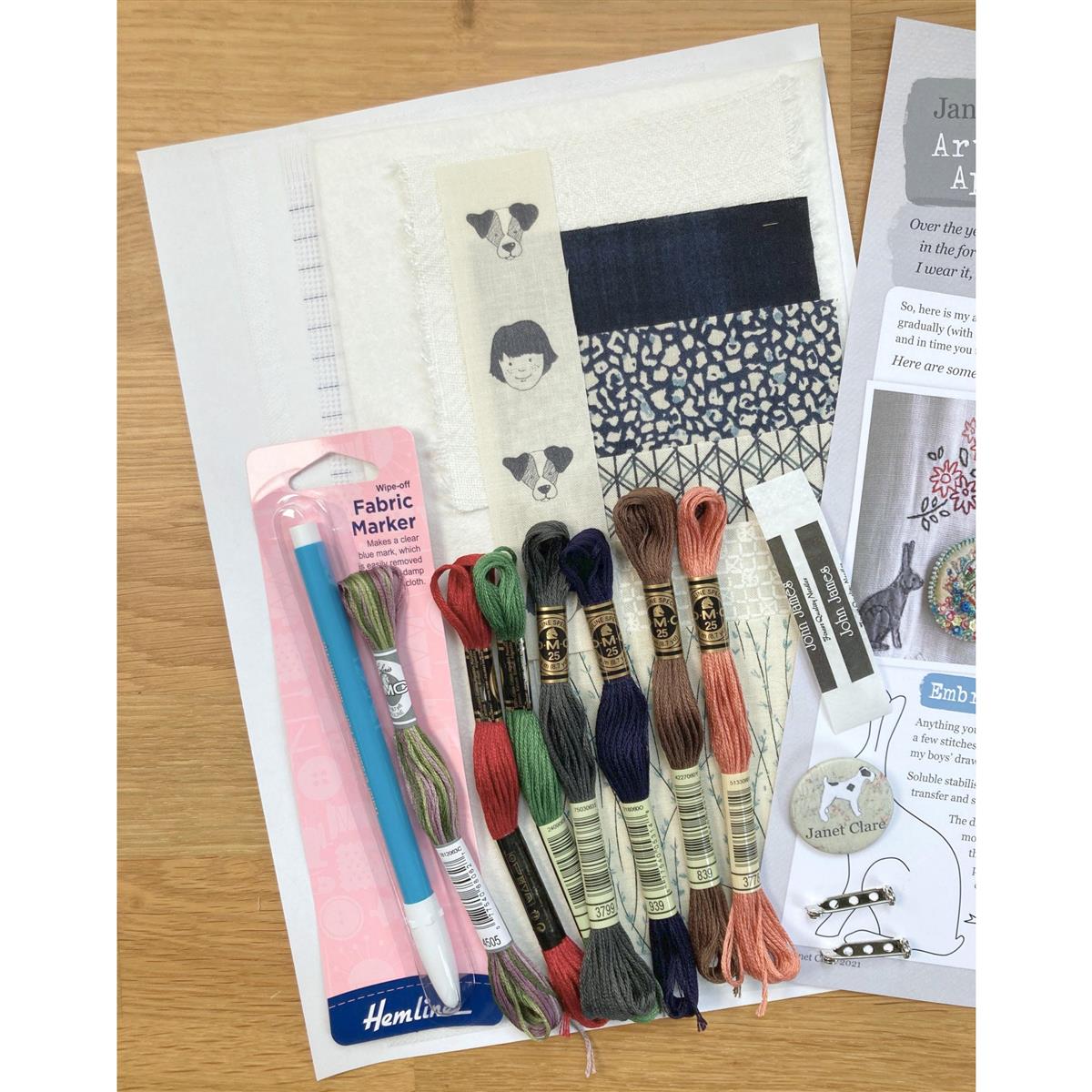 Janet Clare's Artisan Apron - Embellishment Kit | SewingStreet