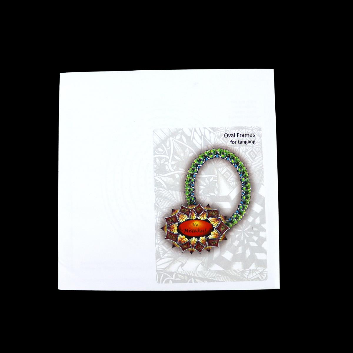 Sanntangle Oval Frame Stencil & Booklet | HobbyMaker