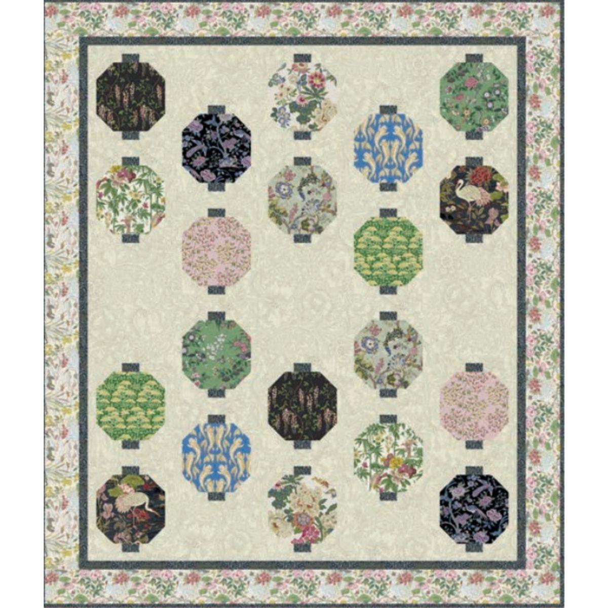 Sanderson Lanterns In The Garden Quilt Kit 152 x 178 cm | SewingStreet