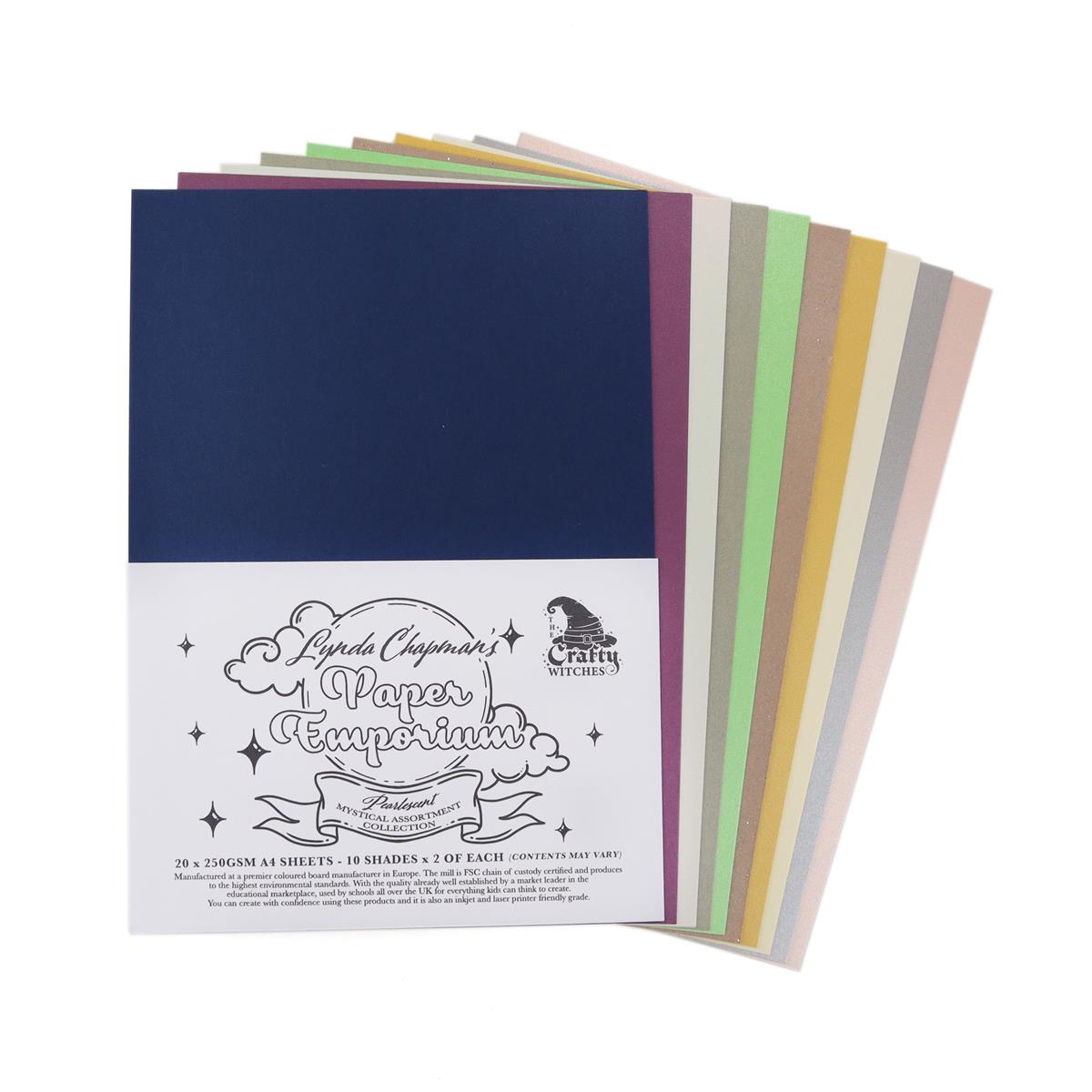 Lynda Chapman's Paper Emporium Pearlescent Card Collection. 20 x A4 ...