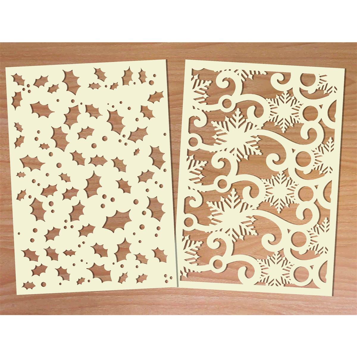 Christmas Background Stencils | HobbyMaker
