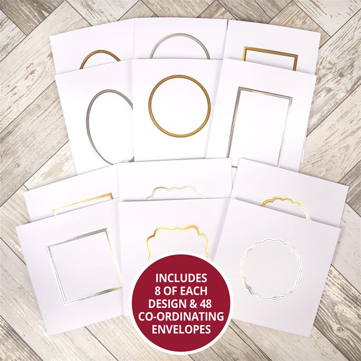 Fancy Foiled Aperture Card Blank Megabuy | HobbyMaker