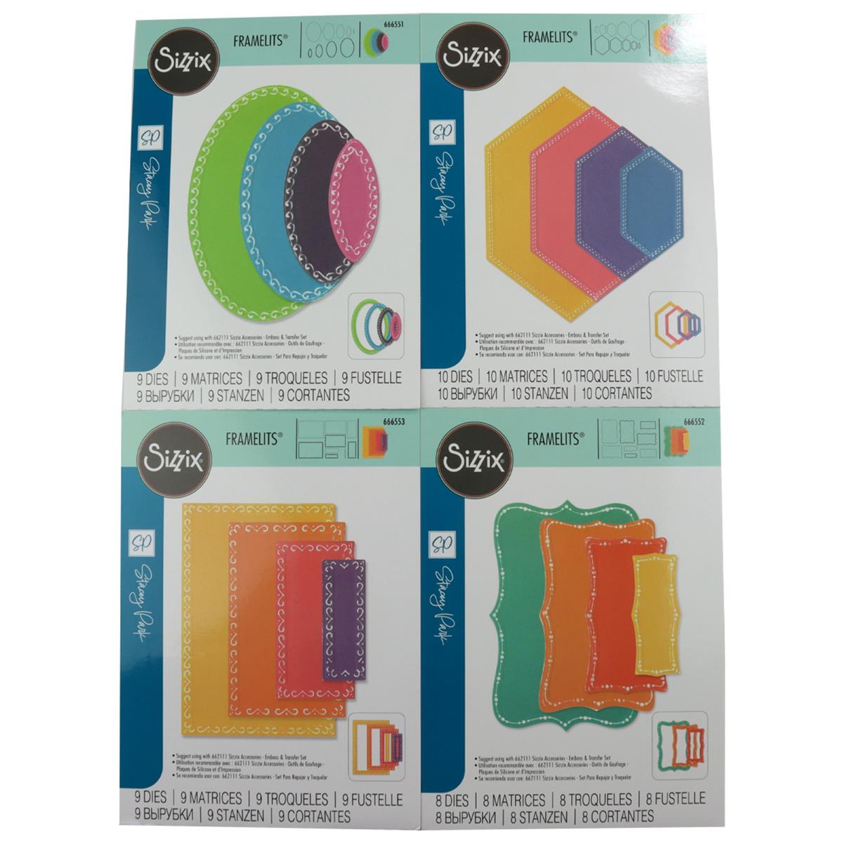 Sizzix® Framelits® Die Sets by Stacey Park, 4x Framelits Sets. | HobbyMaker