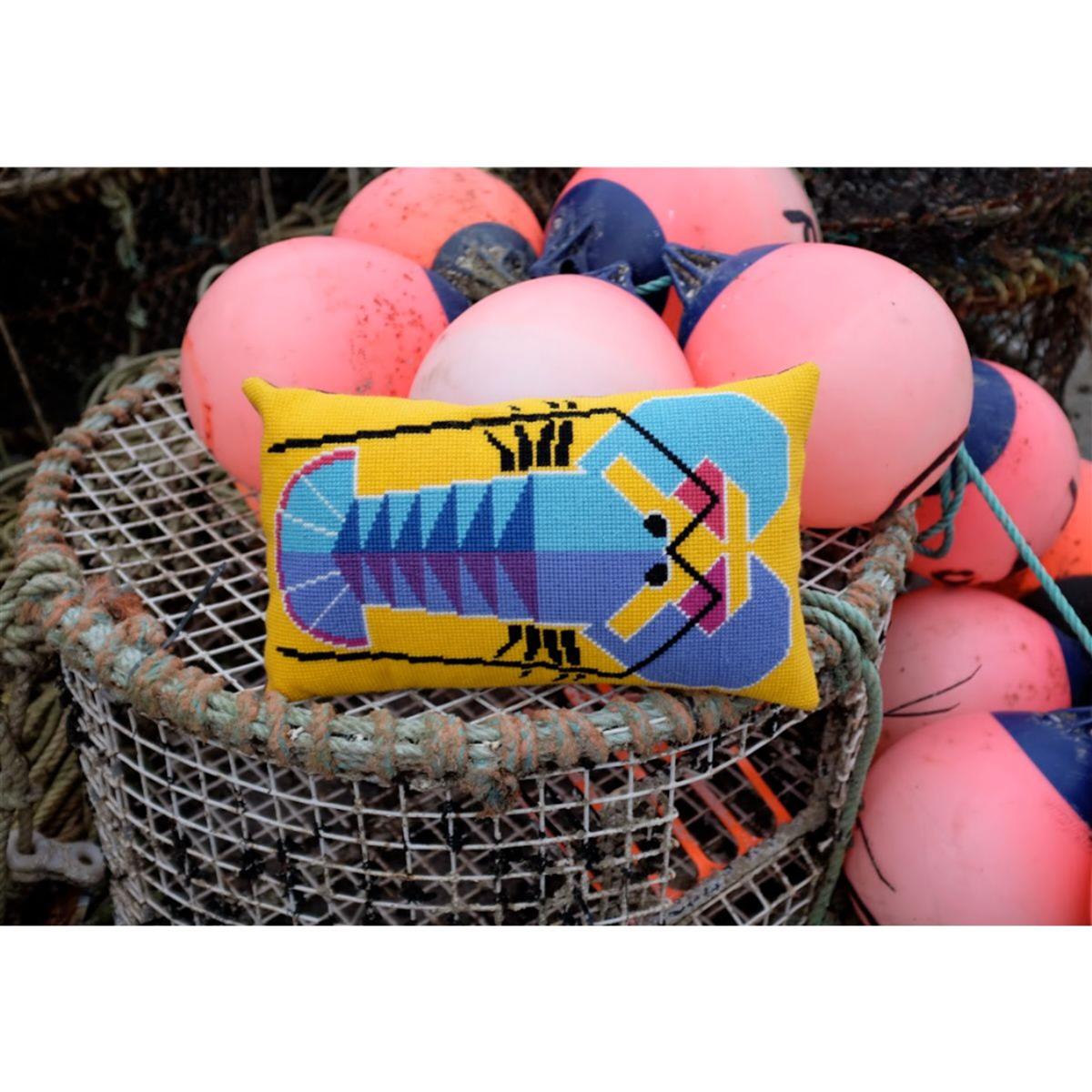 Emily Peacock Felicity The Lobster Counted Cross Stitch Kit | SewingStreet