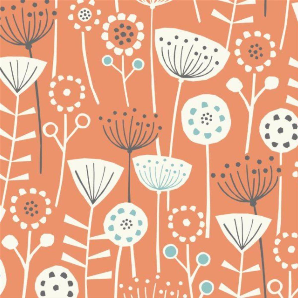 Scandi Bergen Burnt Orange Fabric 0.5m | SewingStreet