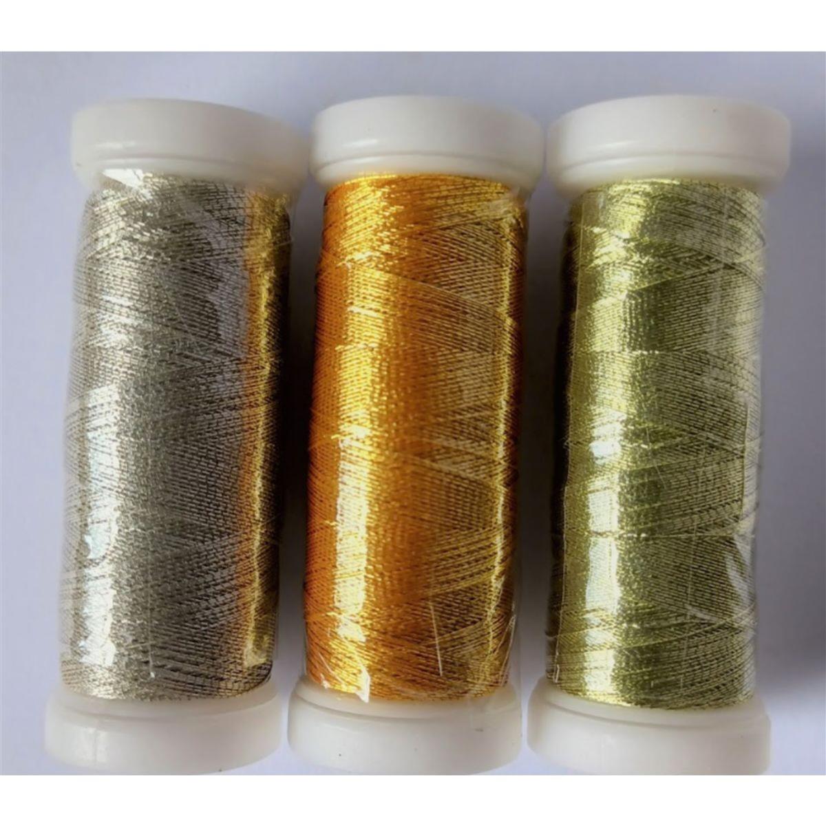 Old Maid New Gold, Old Gold and Silver Thread Duo (600m in Total ...