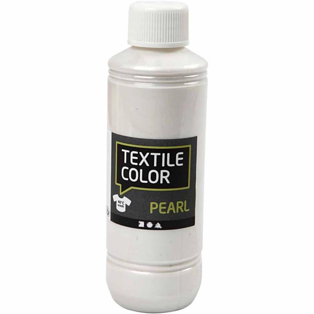 Textile Color Paint, base, mother of pearl, 250 ml/ 1 bottle | HobbyMaker