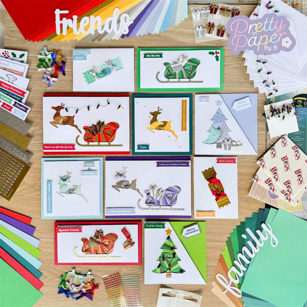 Pretty in Paper by B- Friends & Family Christmas Project Kit- Iris ...