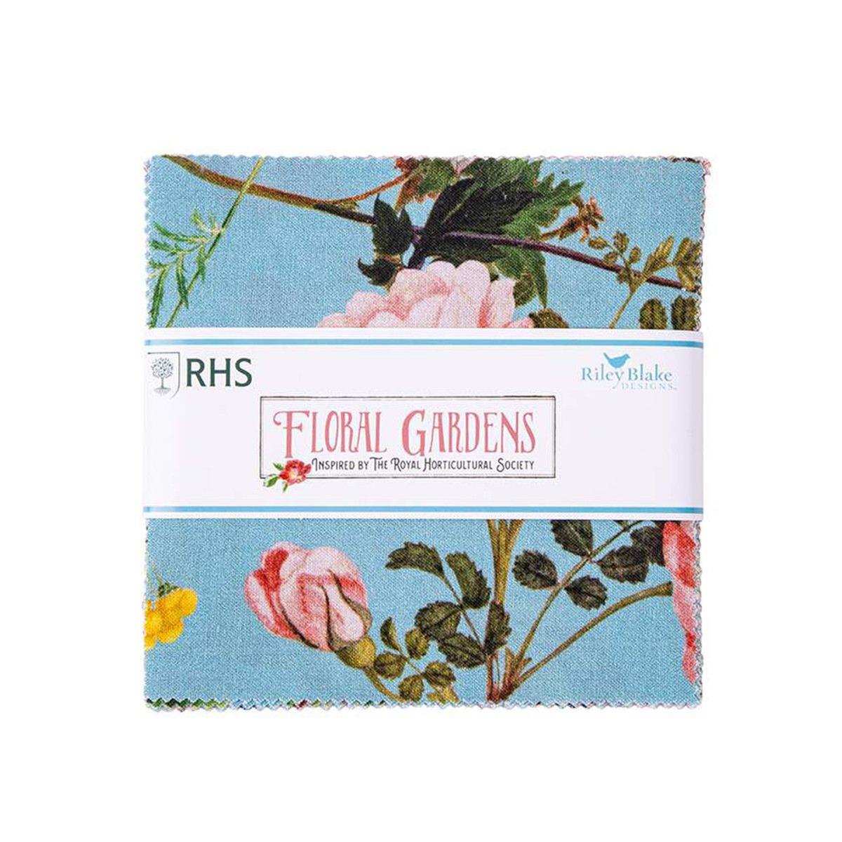 Riley Blake RHS Floral Gardens Collection 5 Charms Pack of 42 ...