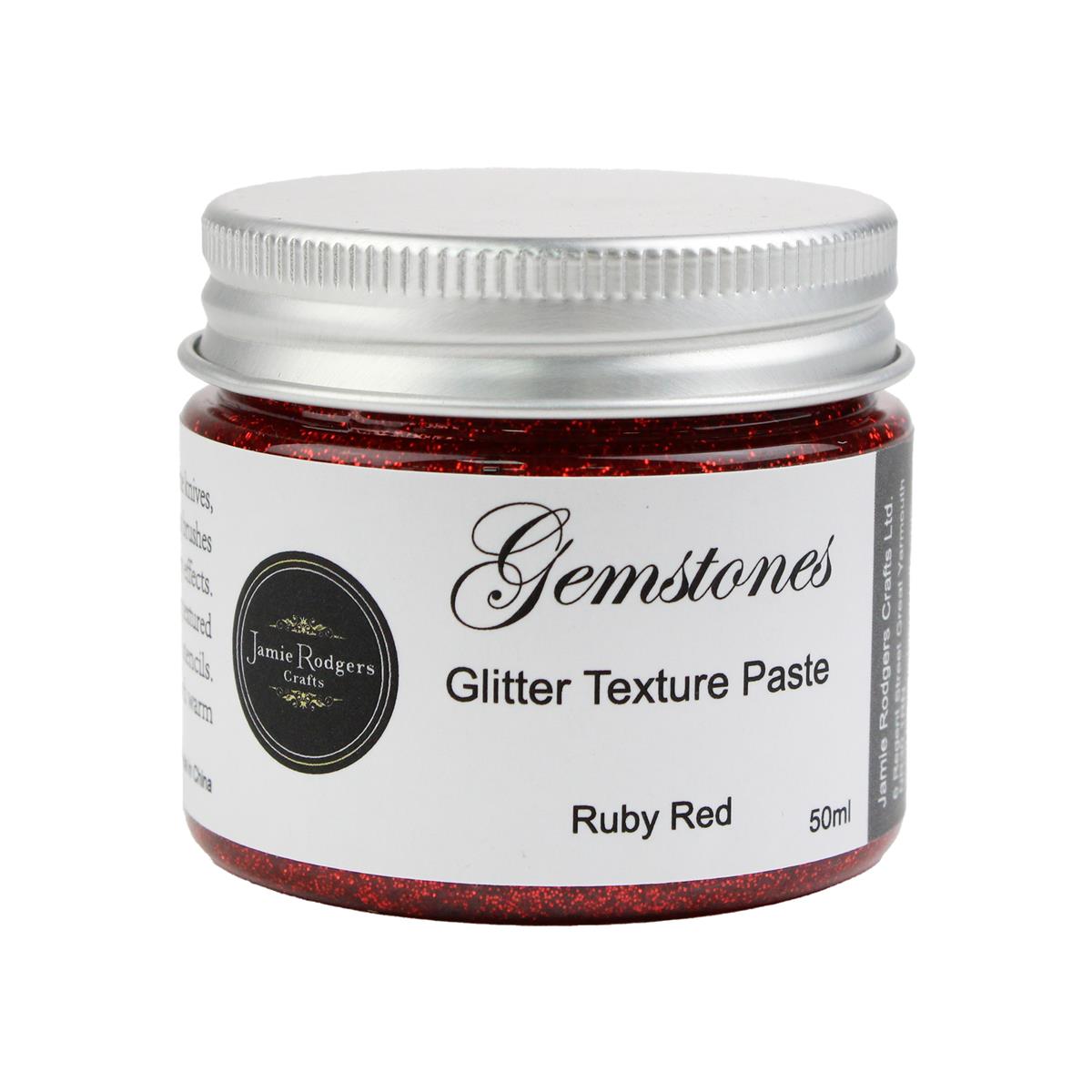 Ruby Red - Gemstones Glitter Texture Paste By Jamie Rodgers Crafts | HobbyMaker