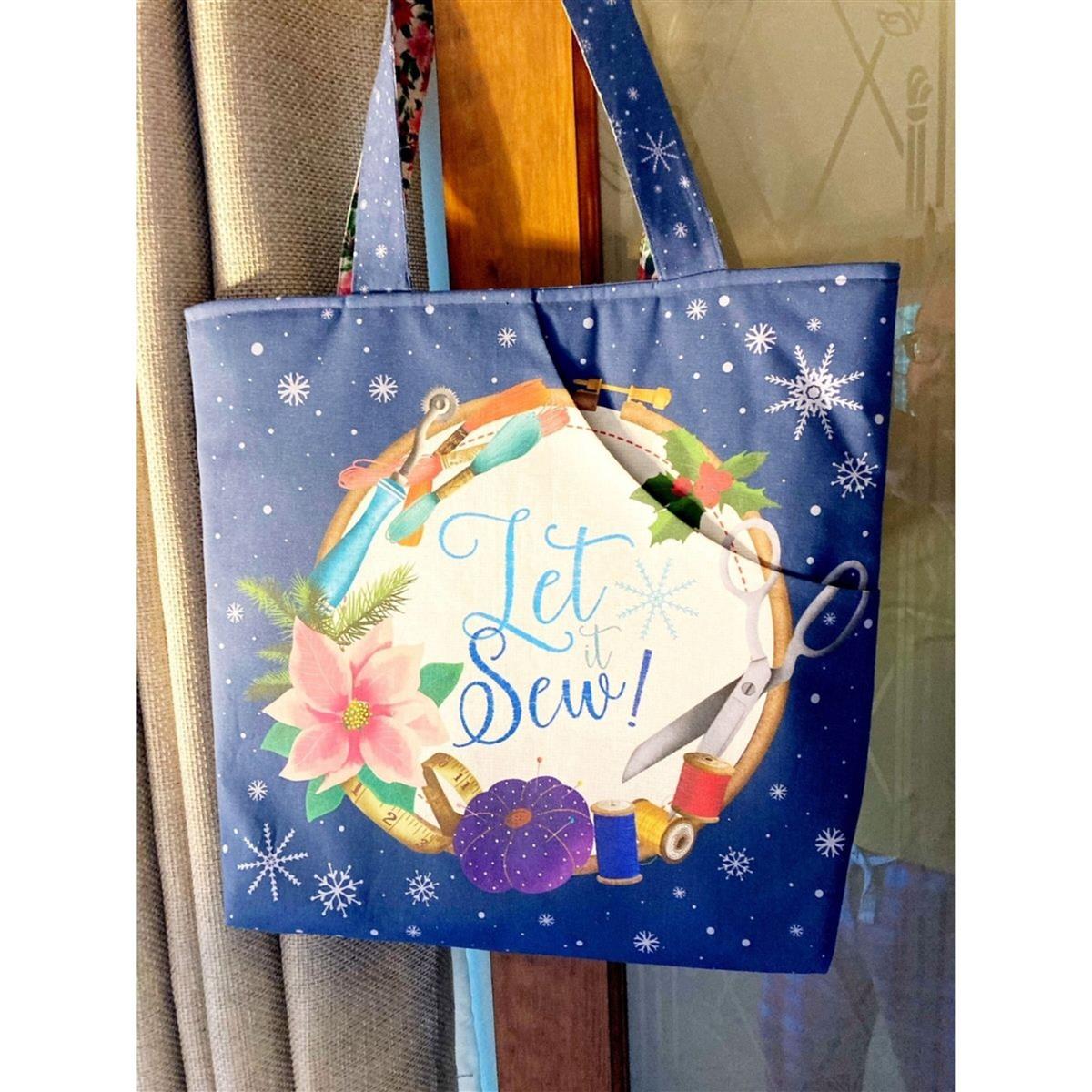 Stuart Hillard Let it Sew Tote Bag Panel | SewingStreet
