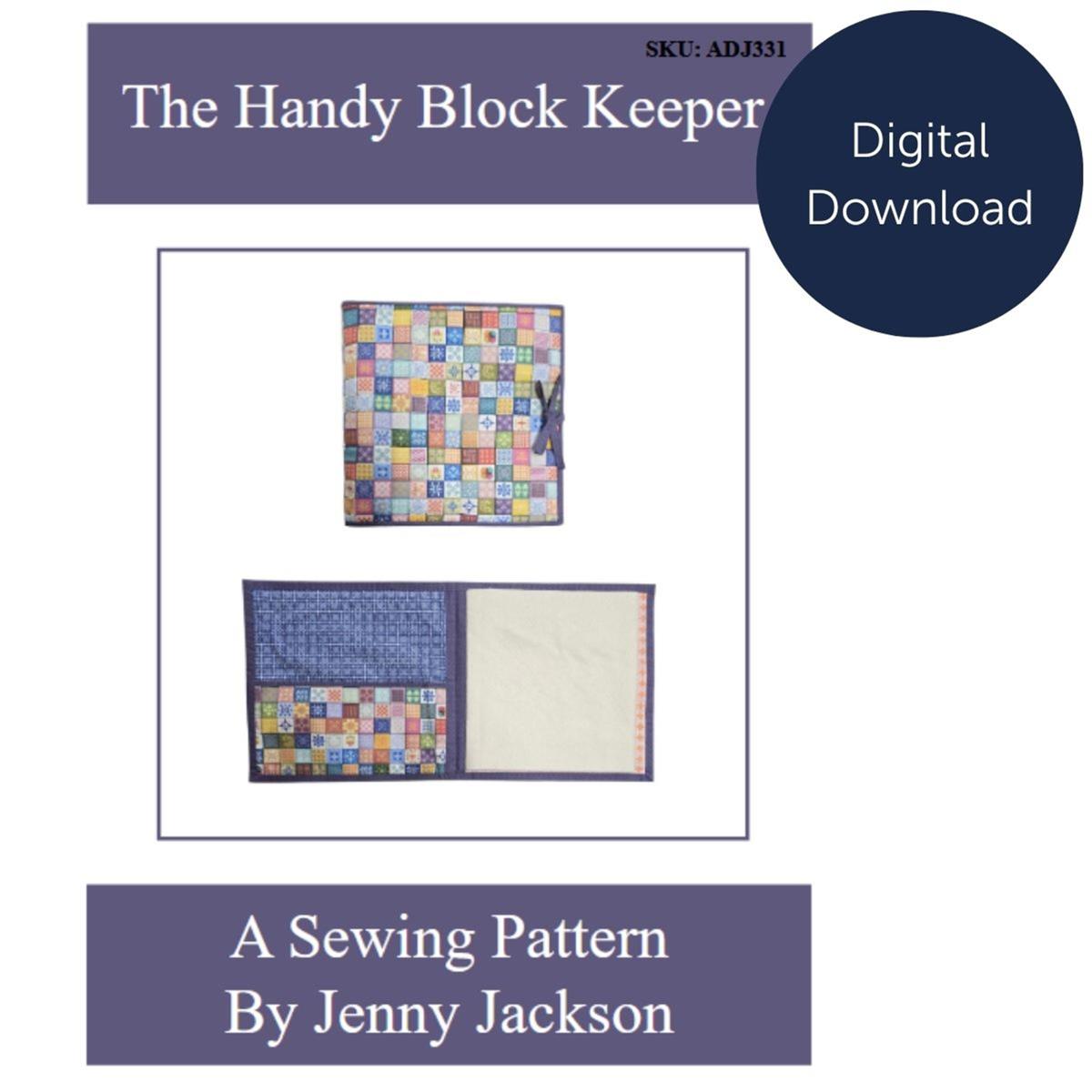 Jenny Jackson's Handy Block Keeper Instructions Digital Download | SewingStreet