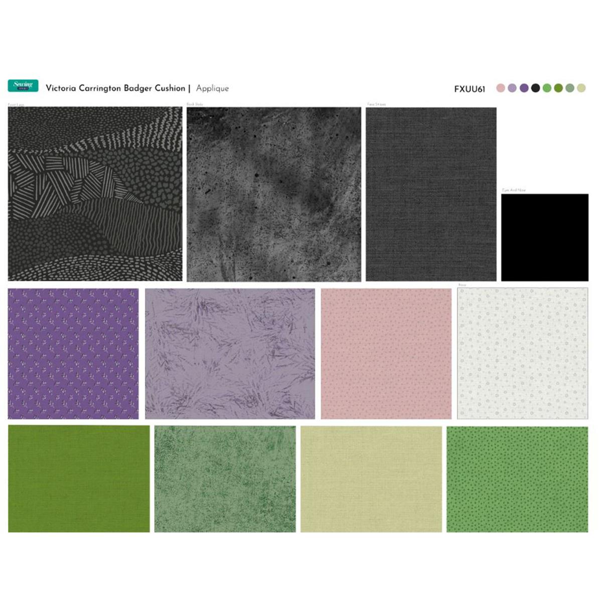 Victoria Carrington's Badger Applique Printed Panel | SewingStreet