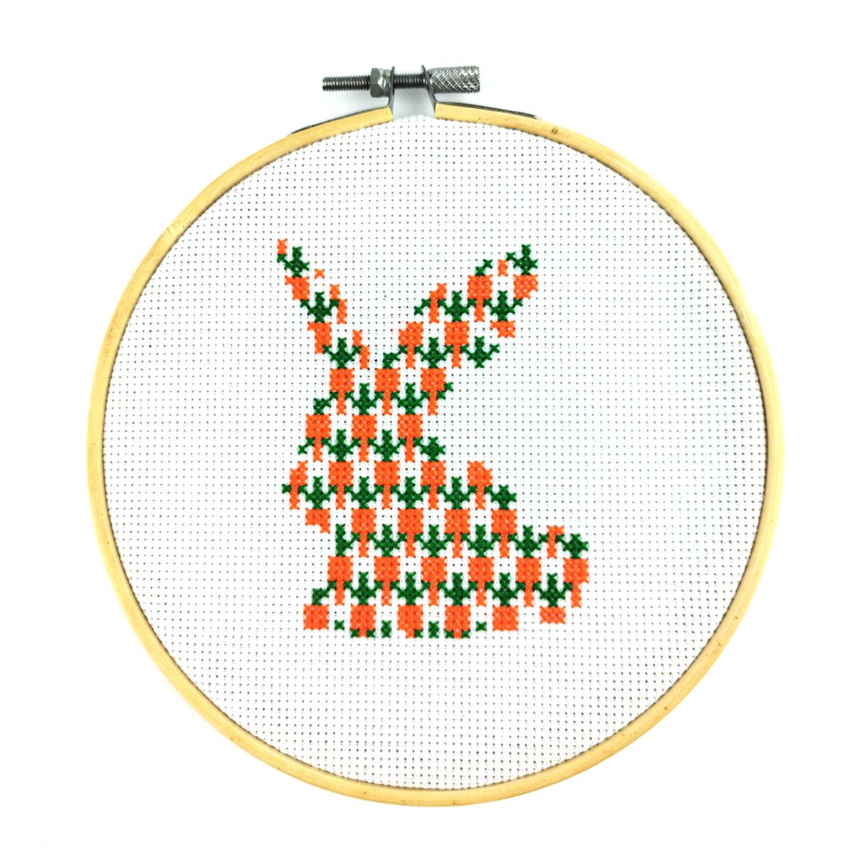 Arthur Rabbit Cross Stitch Kit, 6 inch counted cross stitch kit ...