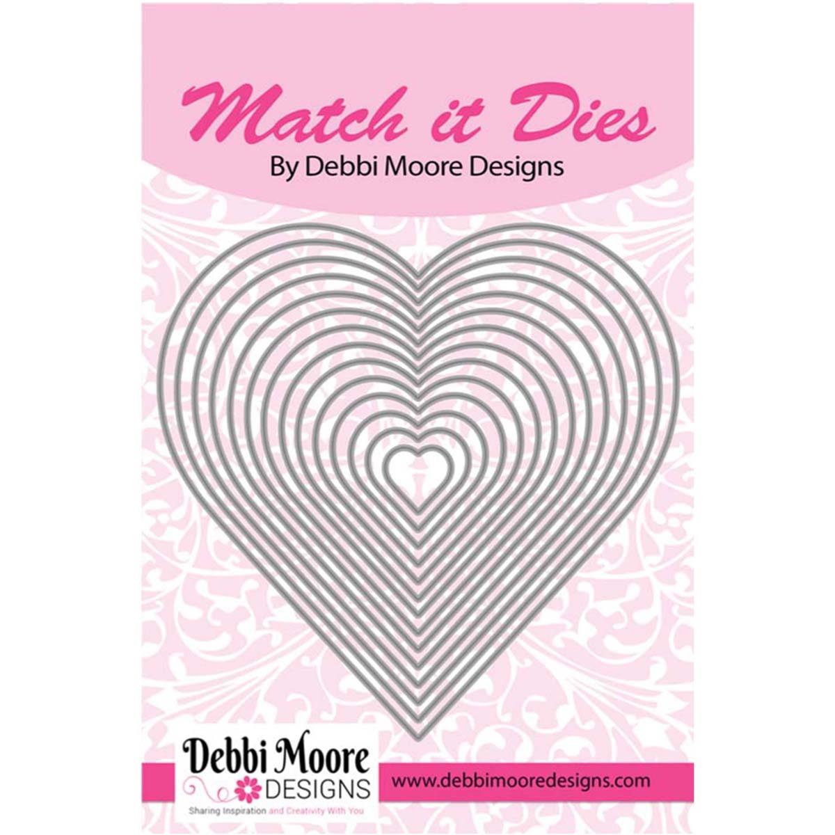 Match It Heart Nesting Die - 14 dies | HobbyMaker