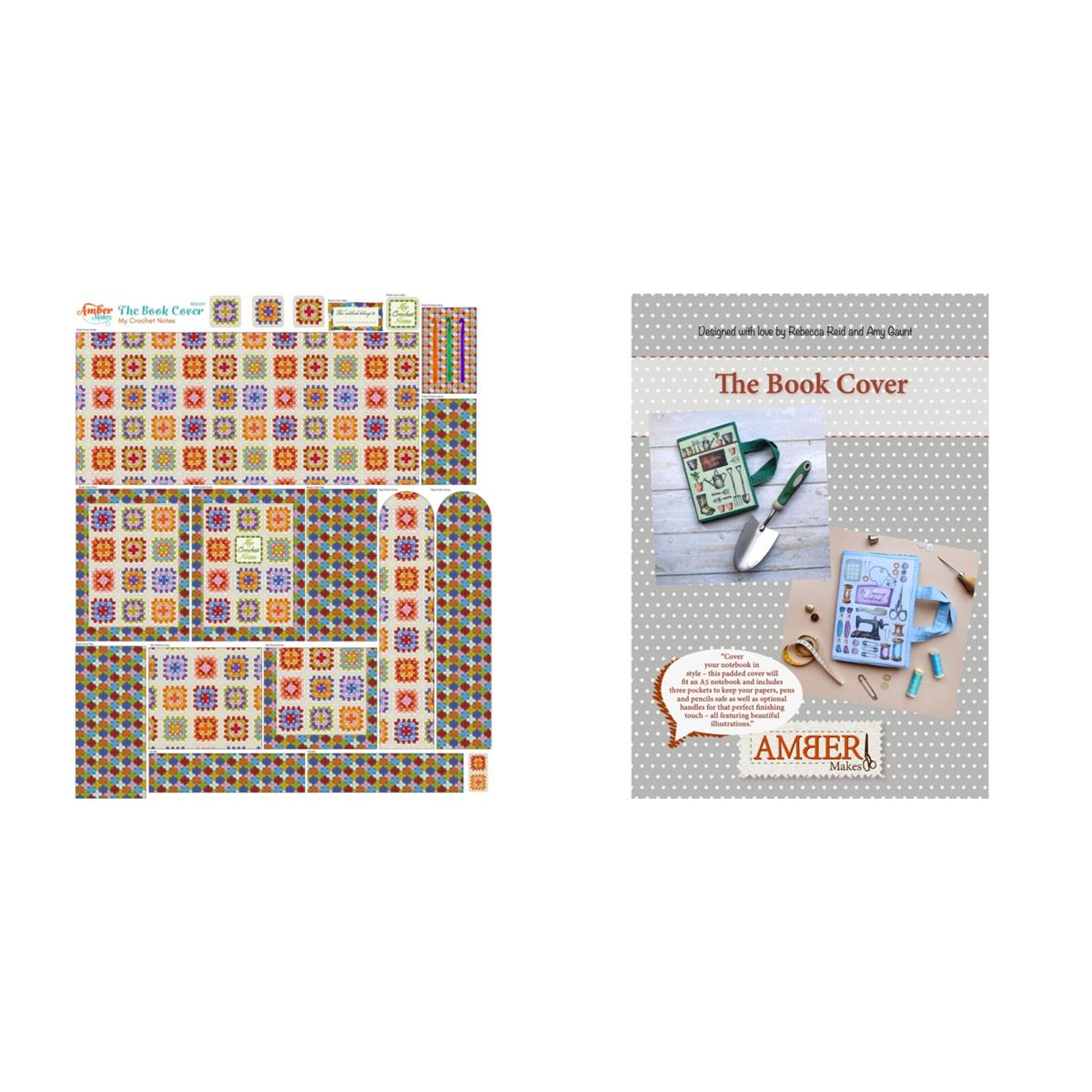 Amber Makes Crochet Notes The Book Cover Kit - Panel & Instructions ...