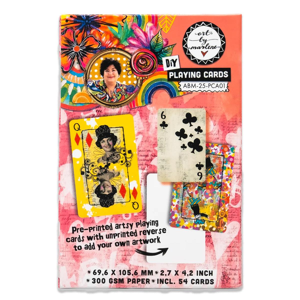 ABM Playing cards DIY Art By Marlene, 1pc | HobbyMaker