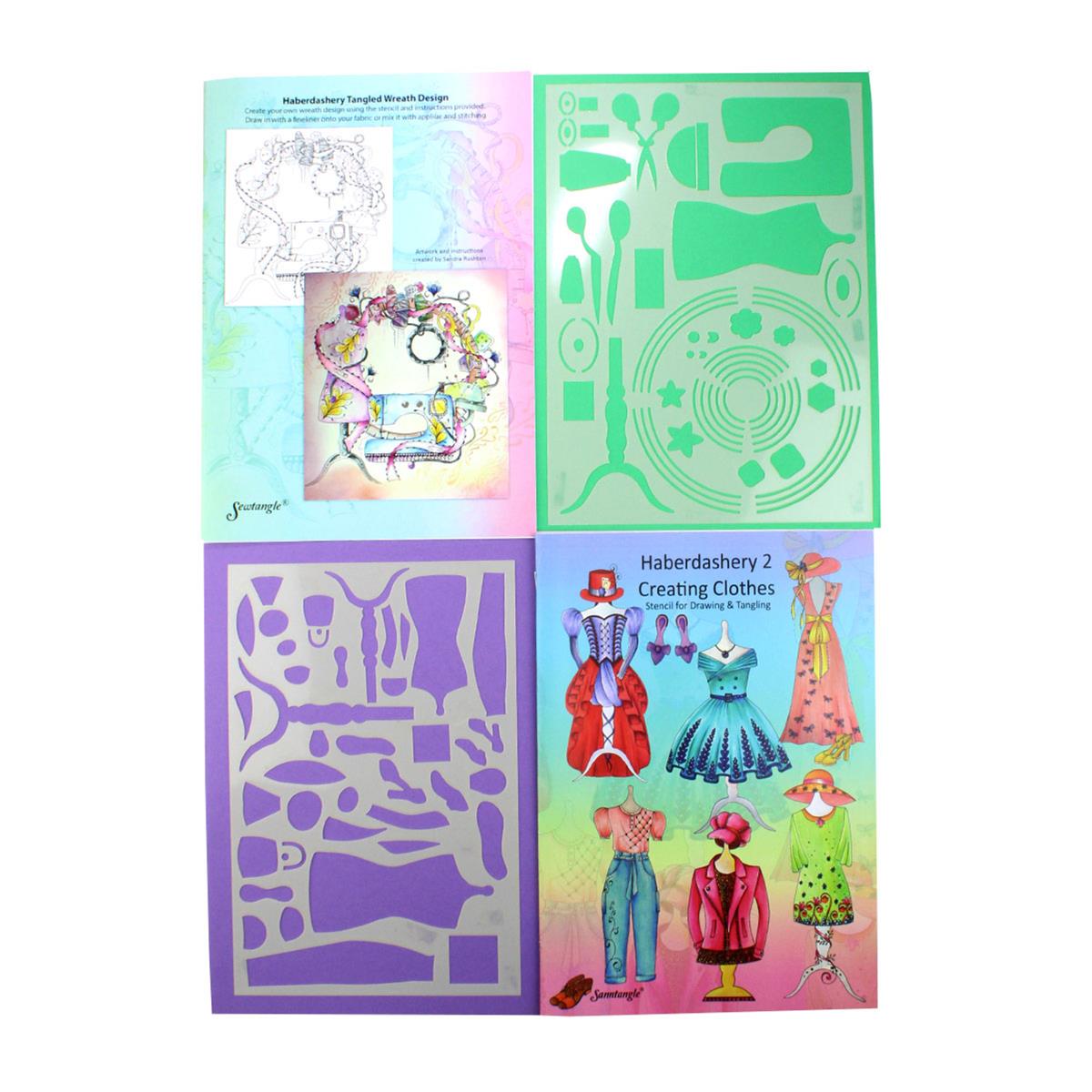 Sanntangle - Haberdashery Stencil 1 & 2 | HobbyMaker