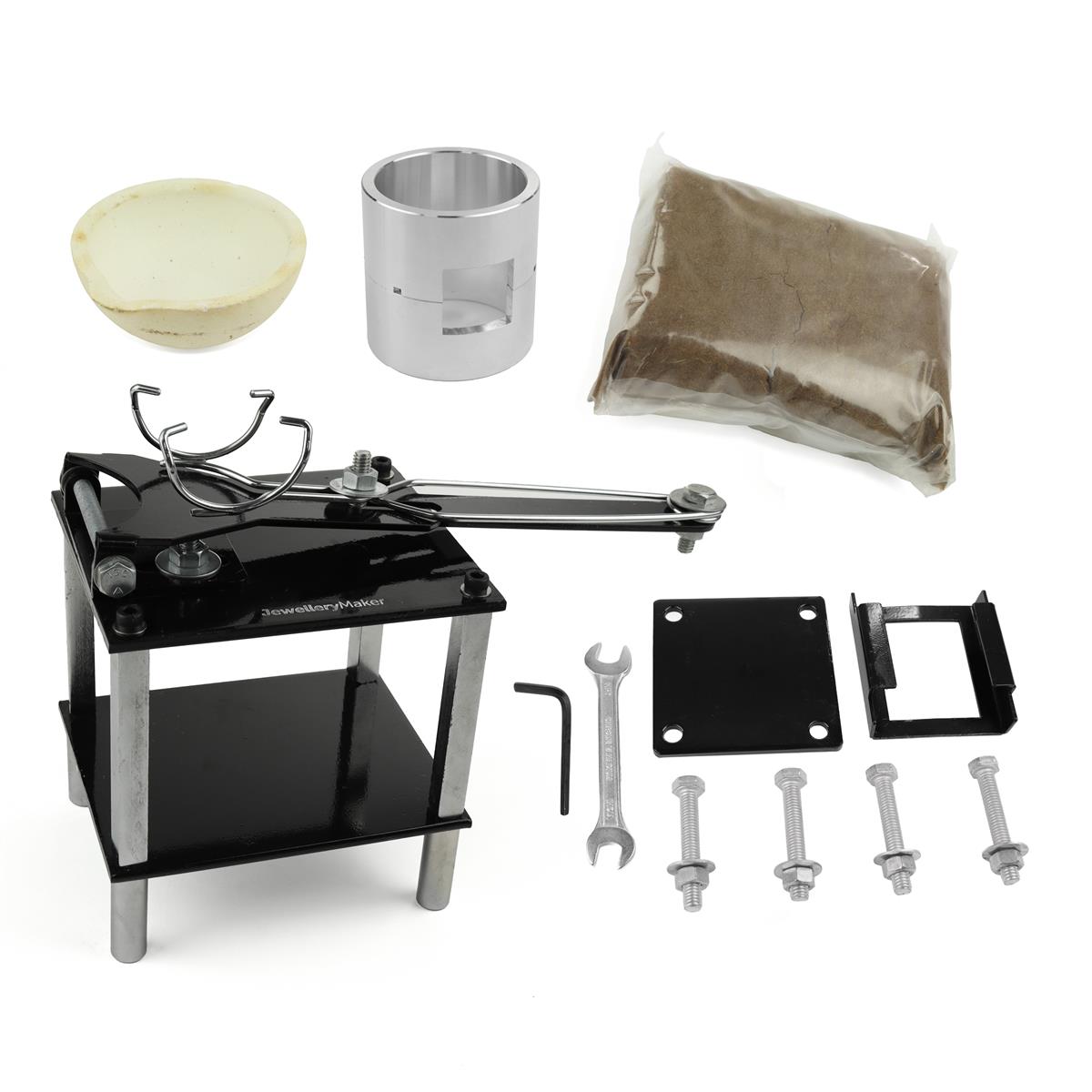 JewelleryMaker Sand Casting Pouring Machine, including Crucible, 2 Part ...