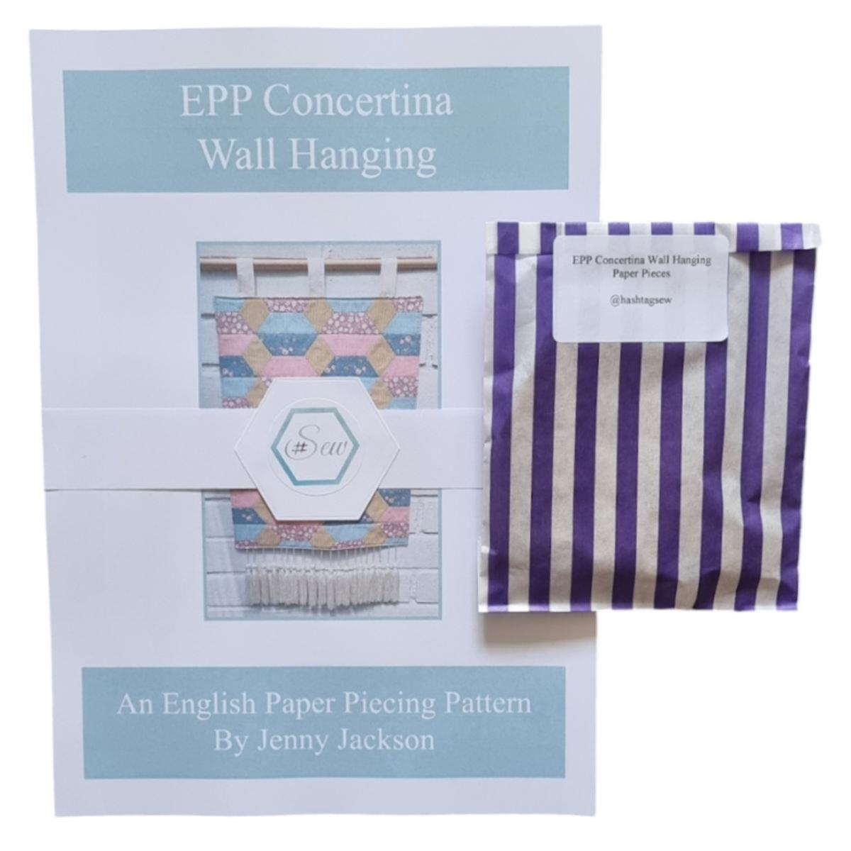 Jenny Jackson EPP Concertina Wall Hanging Pattern & Paper Pieces ...