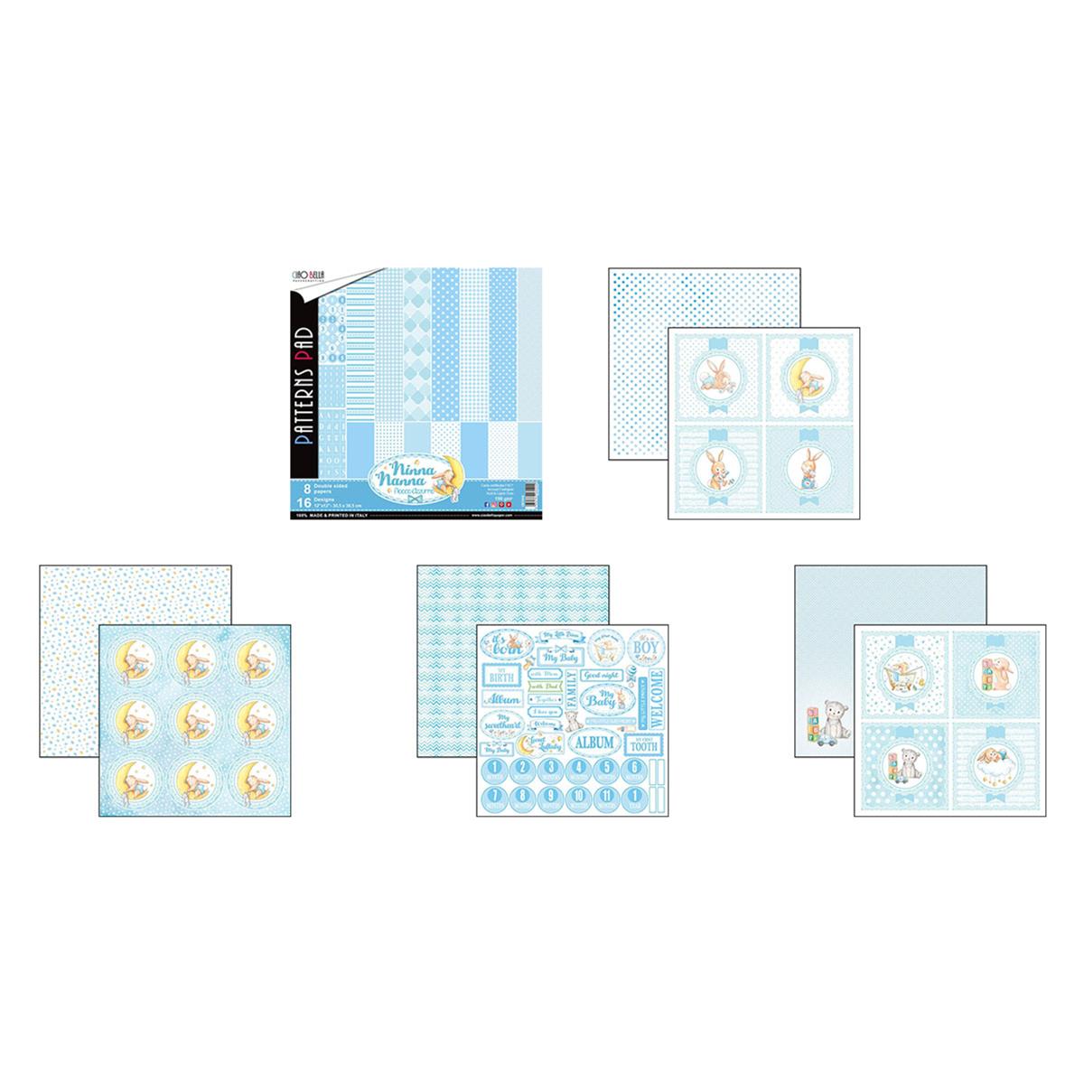 Cioa Bella Boy Themed Paper Pad and Papers Bundle | HobbyMaker