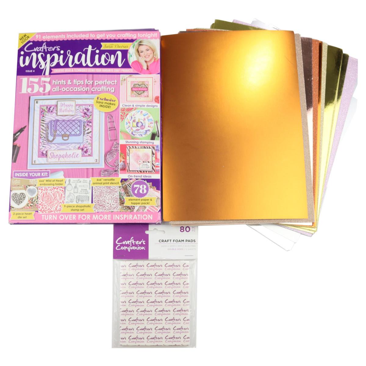 Crafter's Inspiration Magazine Issue 4 with Foam Pads and Card | HobbyMaker