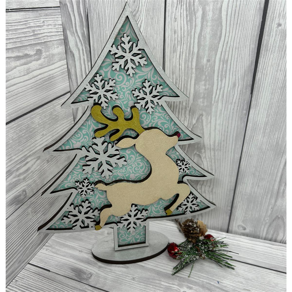 Glitzcraft- MDF Reindeer Tree | HobbyMaker