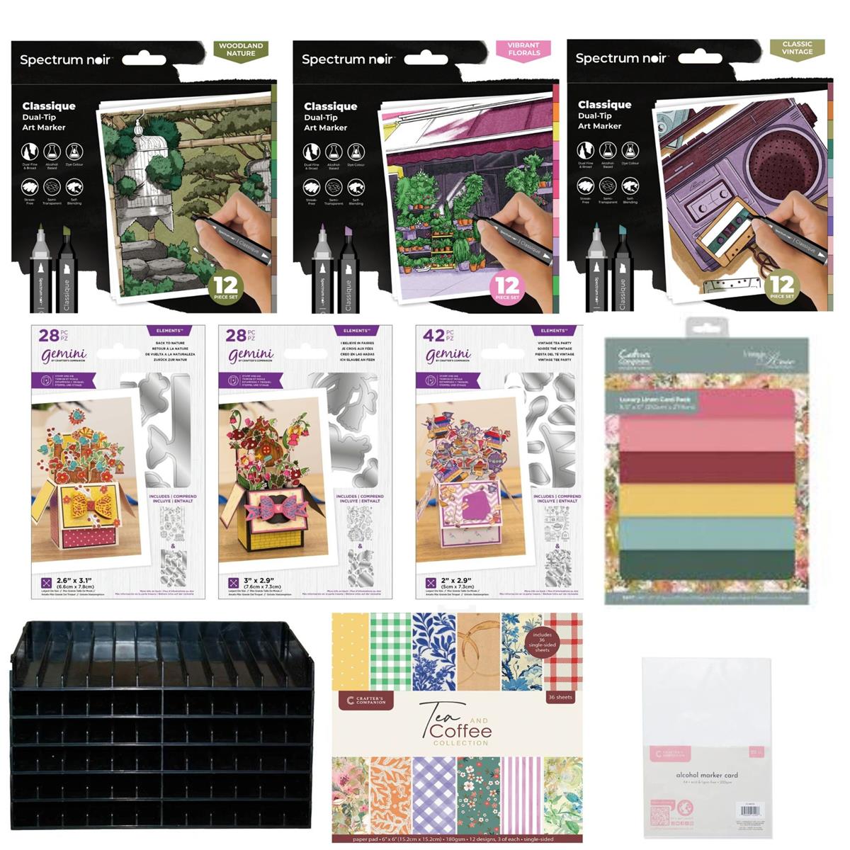 Gemini - Decorative Box Stamps, Dies & & Essentials - Mega Bundle | HobbyMaker
