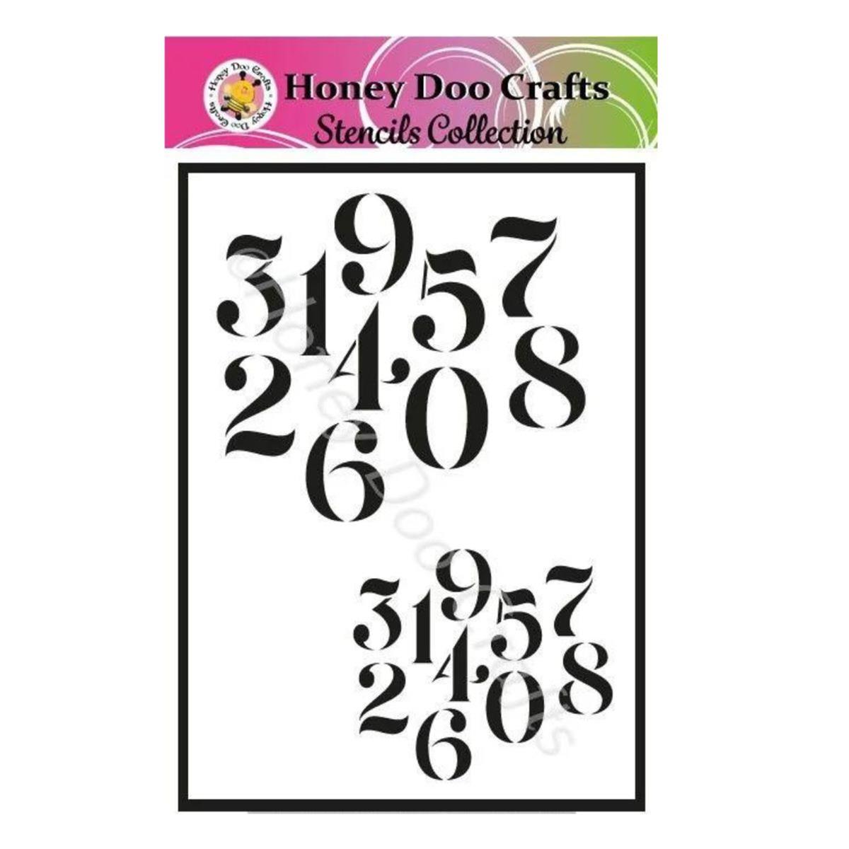 Honey Doo Crafts Number Stencil | HobbyMaker