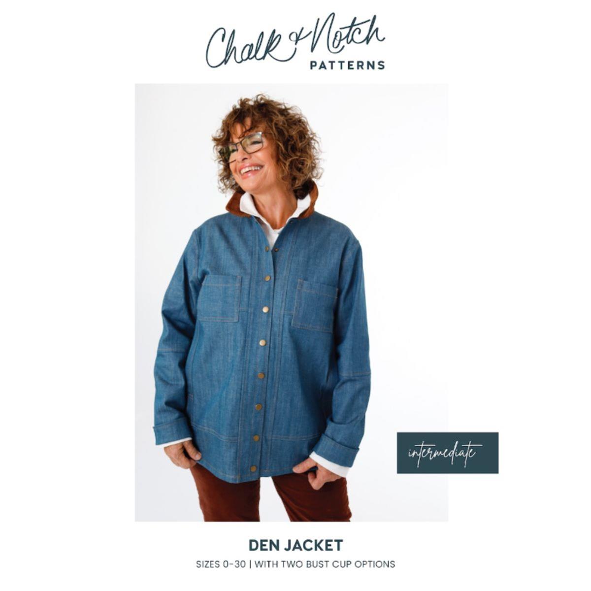 Den Jacket By Chalk And Notch Patterns (Sizes 0-30) | SewingStreet