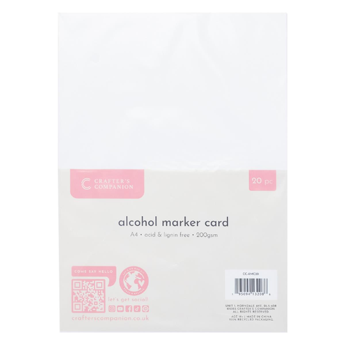 Crafters Companion - Alcohol Marker Card - 20 Sheets | HobbyMaker
