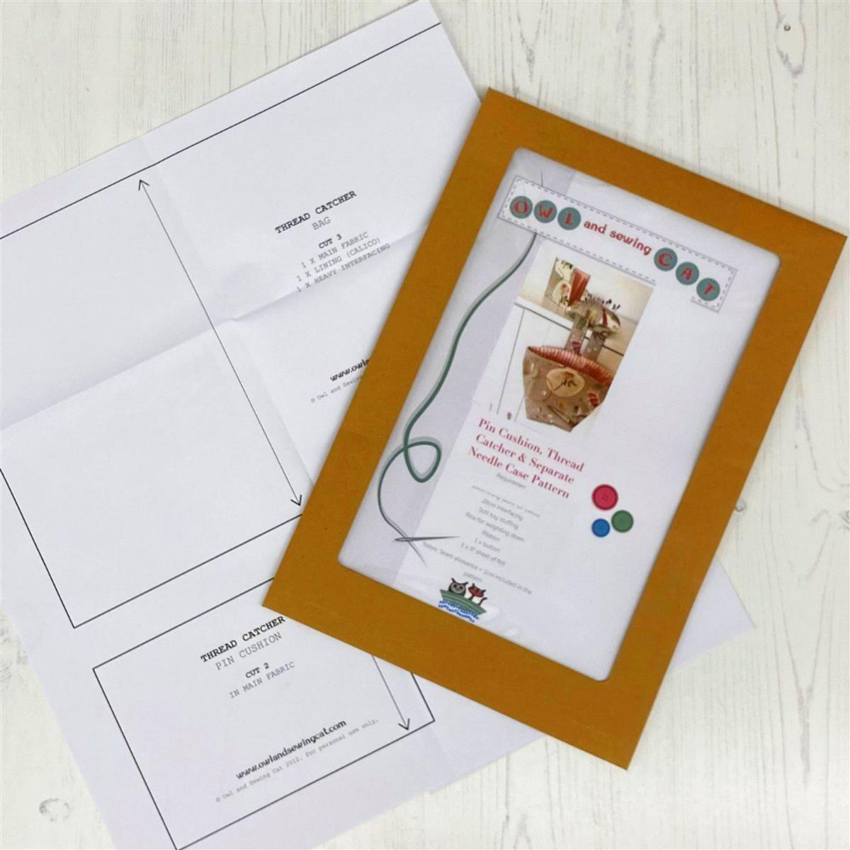Owl and Sewing Cat Thread Catcher Instructions | SewingStreet