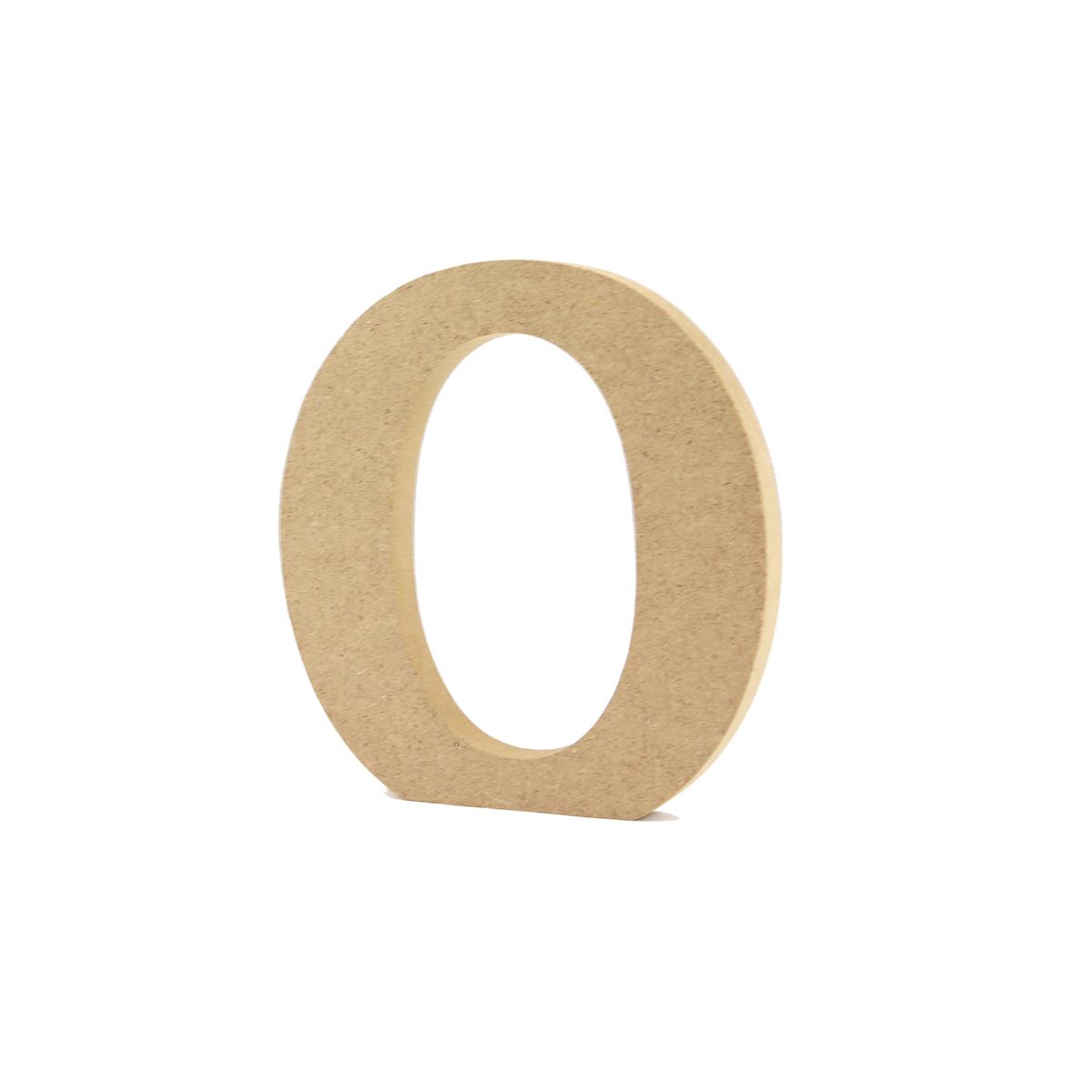 MDF Letter (1pc) - Bare Basics - O | HobbyMaker