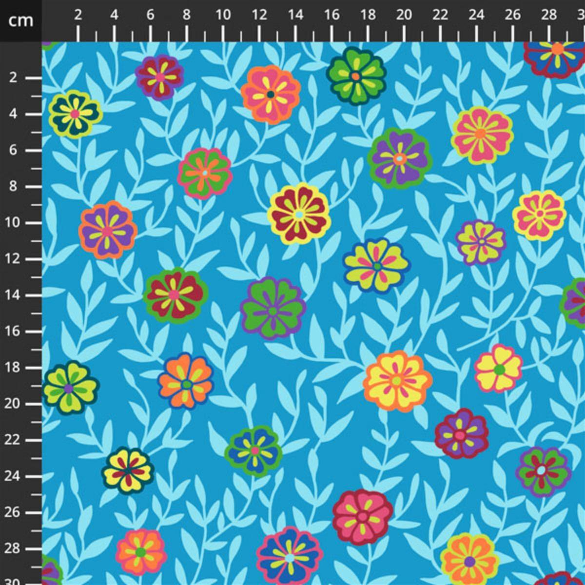 Kaffe Fassett Collective Variegated Morning Glory Blue Fabric 0.5m ...