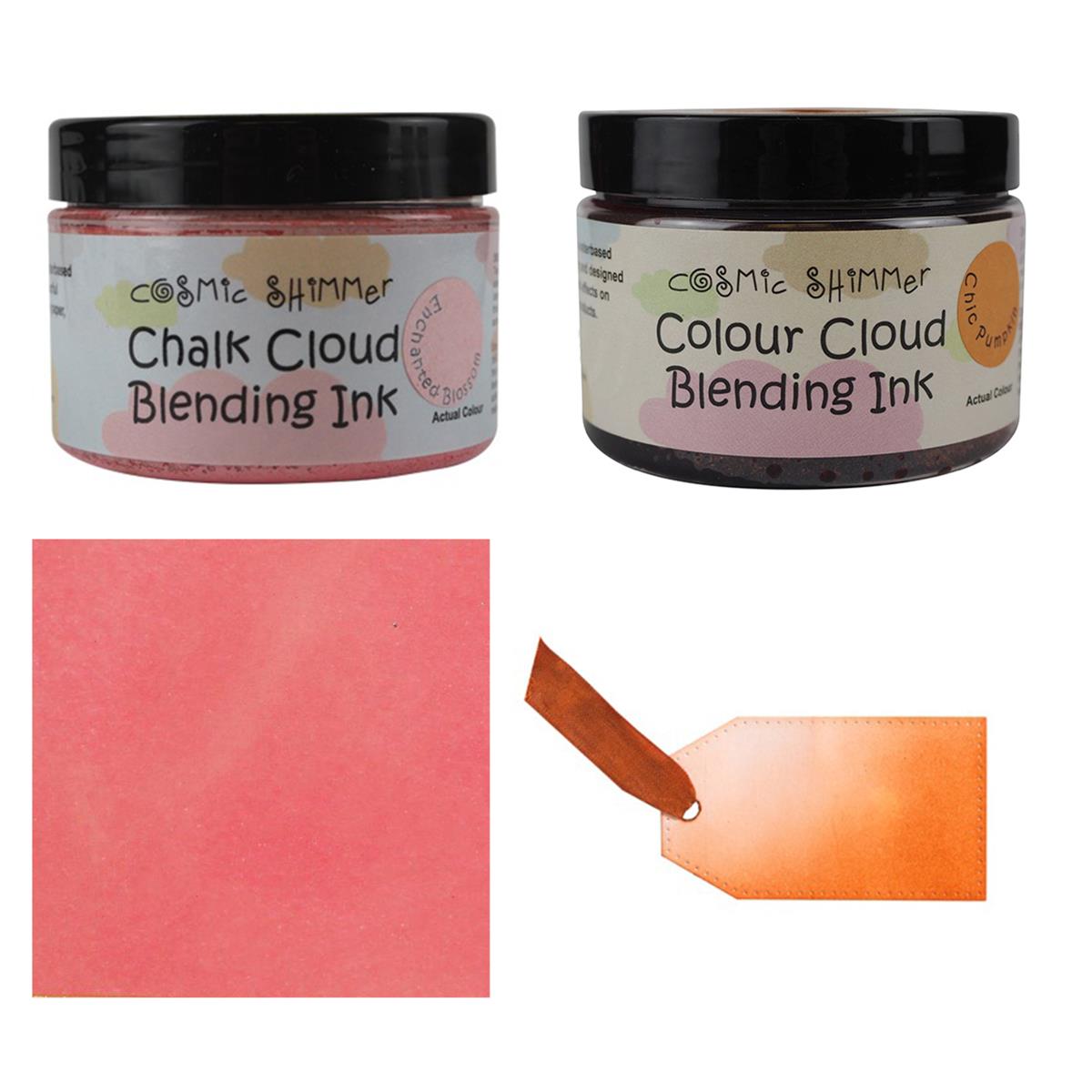 Cosmic Shimmer Pinky Oranges Clouds Set | HobbyMaker