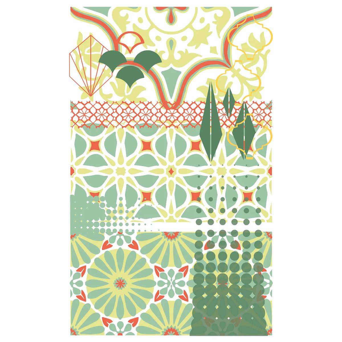 Sizzix Studio™ Clear Stamps Set 18PK w/3PK Stencils – Geometric by Vic Hollins | HobbyMaker